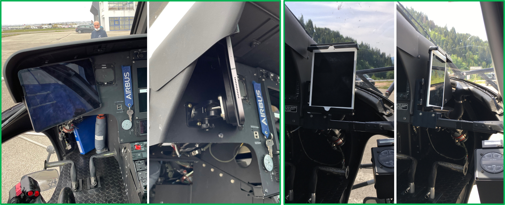 EFB holder on AS350/H125: Minor Change Approval