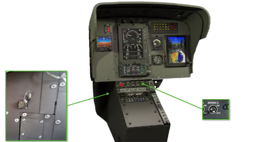 Airbus AS350 2.5 Amp Power Outlet - Swiss Helicopter Engineering